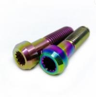 China Grade GR5 Titanium Split Rim Bolts M7 x 24MM DIN Standard Natural Finish for Your Manufacturing Needs for sale