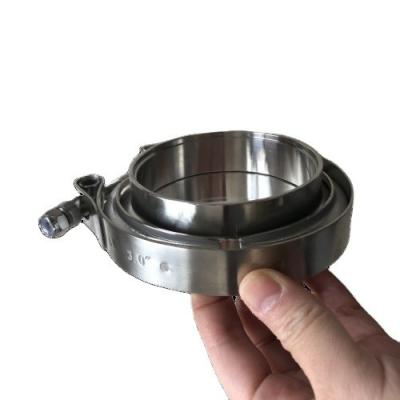China Universal Year Stainless Steel 1.75'' Inch V Band Clamps for Turbo Exhaust Pipe Easy Installation for sale