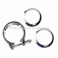 China Universal Year Stainless Steel 1.75'' Inch V Band Clamps for Turbo Exhaust Pipe Easy Installation for sale