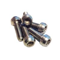 China Easy-to-Install and Durable M7 * 24mm Titanium Split Rim Bolts for BBS DIN Standard Natural Finish for sale