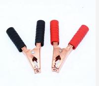 China 200A Safety Heavy Duty Brass Battery Alligator Clamps Universal PVC Insulator Strong Alligator Clips for Car for sale