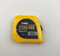 China Yellow Steel 3M 10 Feet Tire Stagger Tape Measure with 1/4 Inch Blade Width Affordable and Heavy-Duty Construction for sale
