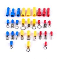 China 480pcs Insulated Terminals Electrical Crimp Connector Butt Spade Ring Fork Terminal Set Kit With Case for Year Universal for sale