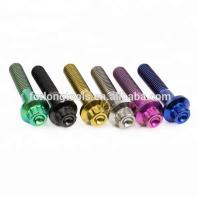 China 6AL-4V GR5 DIN Standard M7*32 12 Point Flange Head Titanium Split Rim Bolt for BBS and Durable Design for sale