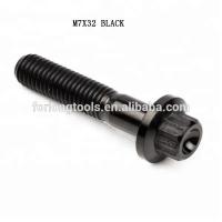 China 6AL-4V GR5 DIN Standard M7*32 12 Point Flange Head Titanium Split Rim Bolt for BBS and Durable Design for sale