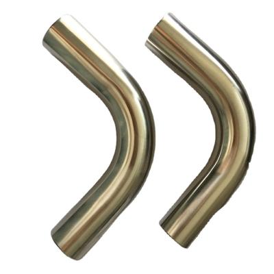 China Welding Connection 25mm*1.5mm 90 Degree Elbow Exhaust Pipe made of Stainless Steel 304 Material for Industrial for sale