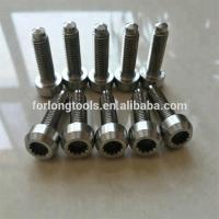 China DIN Standard M7 x 24mm 6AL-4V Titanium Alloy Bolt for BBS Split Rim Wheels Best Performance Material for sale