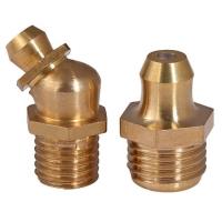 China Universal Car Fitment Straight Brass Hydraulic Grease Nipple M6 M8 M10 for Heavy Duty Drive Excavator Truck OE NO. Standard for sale