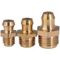 China Universal Car Fitment Straight Brass Hydraulic Grease Nipple M6 M8 M10 for Heavy Duty Drive Excavator Truck OE NO. Standard for sale