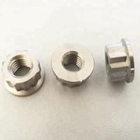 China 1.25 Pitch Flanged M8 Nuts in 6AL4V Grade Titanium for DIN Standard Mechanical Applications for sale