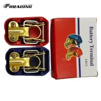 China Clamping Down Copper-Zin Plated Battery Switch Terminal 4-6 AWG Gauge Input for Car Boat Steel and Brasses for sale