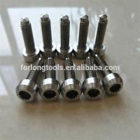 China 6AL-4V Titanium Alloy M7*1.0 Split Rim Bolts for BBS Natural Finish 24.5mm Ready to Ship for sale