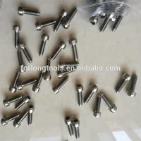 China 6AL-4V Titanium Alloy M7*1.0 Split Rim Bolts for BBS Natural Finish 24.5mm Ready to Ship for sale