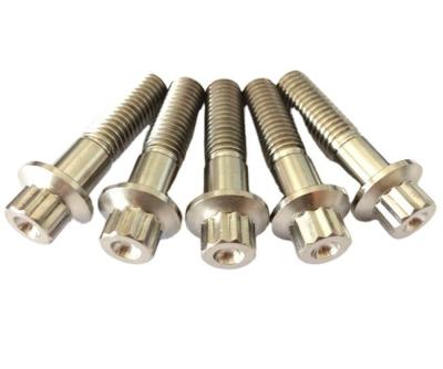 China Universal Year 2021 M8X32mm Colorful Titanium 12 Point Flanged Head Bolts for Superior Performance for sale