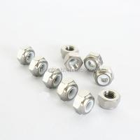 China Titanium Alloy M6x1.25 Hex Flange Head Lock Nuts with Universal Finish and Nylon Insert meeting DIN Standard Requirements for sale