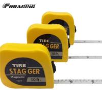 China Custom Logo Steel Racing Tire Stagger Tape Measure 10 Feet * 1/4