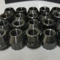 China DIN Standard Plain Finish Titanium Flange Nuts for 1/2-20 Threaded Wheel Fastening Component for sale