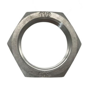 China GB Standard 5/8-18 Titanium Hex Jam Nuts For Heim Joint Rod End Thin Nut Hexagon Natural Finish Imperial Inch Titanium for sale