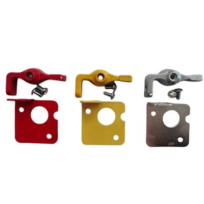 China Standard OE NO. Universal Car Fitment Master Disconnect Switch Lockout Lever Kit with Battery Switch in Yellow Red and Silver for sale