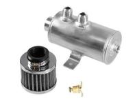 China Universal 750ML Oil Catch Can Reservoir Tank Polished Aluminum W/ Breather Filter Baffled AN10 for Unmatched Performance for sale