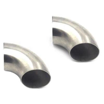 China 304 Stainless Steel Grade 90 Degree Welding Bend Elbow Round Shape with Polished Finish 1.5mm Casting Thickness for sale