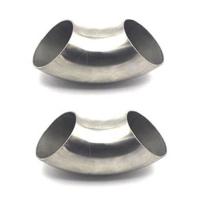 China 304 Stainless Steel Grade 90 Degree Welding Bend Elbow Round Shape with Polished Finish 1.5mm Casting Thickness for sale
