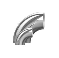 China 304 Stainless Steel Round 90 Degree Welding Bend Elbow Pipe for High Temperature Applications in Industrial Settings 76mm OD for sale