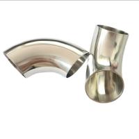 China 304 Stainless Steel Round 90 Degree Welding Bend Elbow Pipe for High Temperature Applications in Industrial Settings 76mm OD for sale
