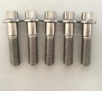 China ISO Standard ZINC Finish Steel and Titanium Gr5 12 PT BBS Split Rim Bolts M7 x 32mm M8*32mm for Automotive Applications for sale