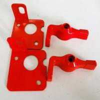China Universal Car A/C SWITCH Battery Master Disconnect Switch Red and Yellow Lockout Lever Kit for Performance Steel Racing for sale