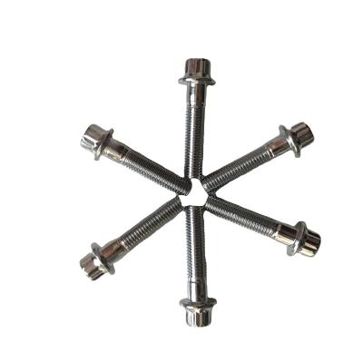 China Sprint Car 12 PT BBS RS/RX Split Rim Bolts M7 x 32 Steel Bolts within Chrome-plated for ISO Standard for sale