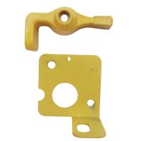 China Universal Steel Lockout Lever Kit for Car Battery Master Disconnect Switch Convenient Battery Control Yellow Silver for sale