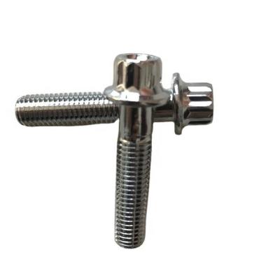 China 12 PT BBS RS/RX Split Rim Bolts M7 x 32 Steel Chrome-plated for DIN Standard Performance Long-Lasting Performance for sale