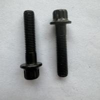 China DIN Standard Silver Finish M7x 32MM LENGTH Steel 12 PT Flange Head Bolts in Black for Automotive Industry Applications for sale