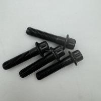 China Silver DIN Standard Steel 12 PT Flange Head Bolts M7x 32MM LENGTH in Black for sale