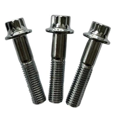 China Universal Year Titanium Gr5 12 PT RS/ RX Split Rim Kits M7 x 32 Bolt and Nut Silver Flange screws Bolt for Performance for sale