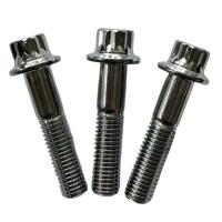 China Universal Car Fitment Titanium Gr5 12 PT RS/ RX Split Rim Kits M7 x 32 Bolt and Nut Silver Flange screws Bolt Natural for sale