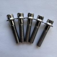 China GR5 M8 x1.25x 32MM Titanium Bolt 12 Point Flange Bolt for Sprint Car Grade GR5 for sale