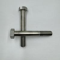 China 6AL-4V Titanium Alloy Natural Finish Hex Head Bolt 1/2