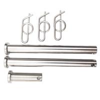 China Industrial Grade Titanium Jacobs Ladder Pin Kit with Clips Natural Finish DIN Standard Gr5 3/8 x3.71 and 1/2x1.3 for sale