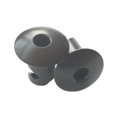 China Quick and Simple Installation .500 Aluminum Dzus Button Dome Allen Head Quarter Turn Fasteners for Sprint Racing Cars for sale