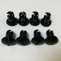 China OE NO. Universal .500 Black Quarter Turn Fasteners Sprintcar with Grip Aluminum Dzus Button Dome Head for sale