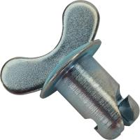 China Replace/Repair Purpose Steel Sprint Car Dzus Butterfly Head Buttons with Handle Universal Fitment in Silver 5/16