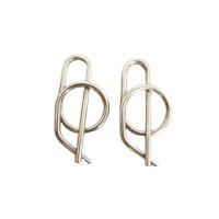 China Universal Silver Stainless Steel Rue Clip Zinc 1/2