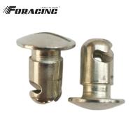 China Universal Silver/Black Quarter Turn Dzus Undercut Stud Fastener for Sprint Car 3/8