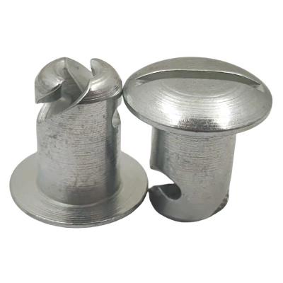 China Universal Steel Quarter Turn Dzus Dome Head Buttons Silvery 7/16