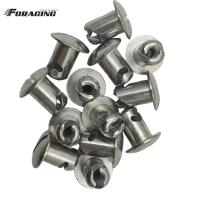 China Universal Steel Quarter Turn Dzus Dome Head Buttons Silver Grip .500