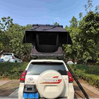 China Black Khaki X Type Bracket Car Rooftop Tent With Customized Logo for sale
