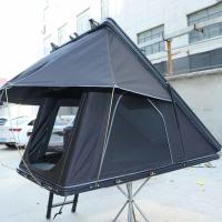 China Overland Aluminum Camping Car Roof Tent With Telescopic Ladder for sale