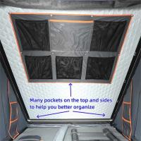 China Aluminium Triangle Hard Top Car Tent Auto Rooftop Tent 2.3m Telescopic Ladder for sale